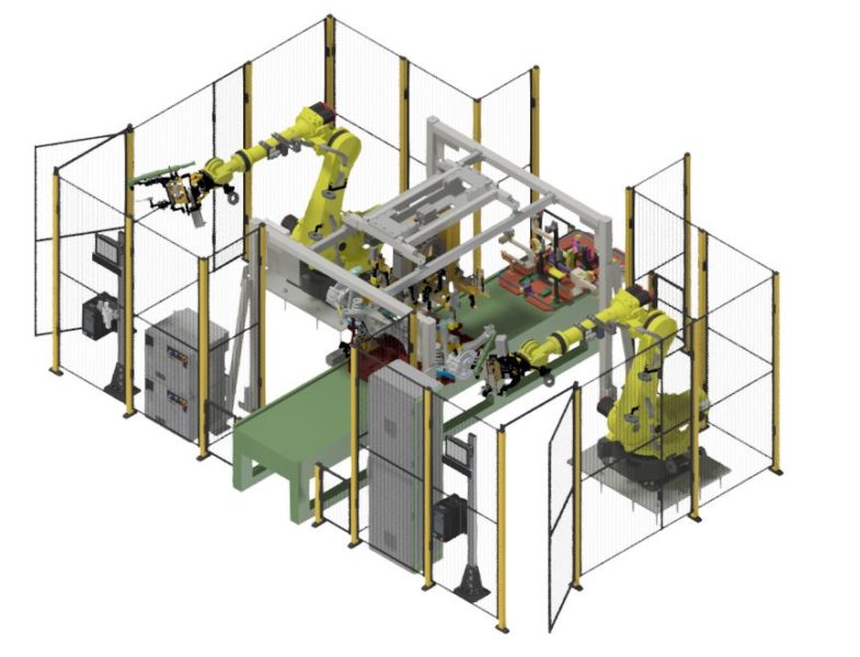Robotic workstation for rear axles tightening – MK Tech